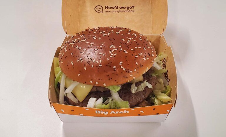Review: Big Arch Burger at McDonald's Australia - Chews It