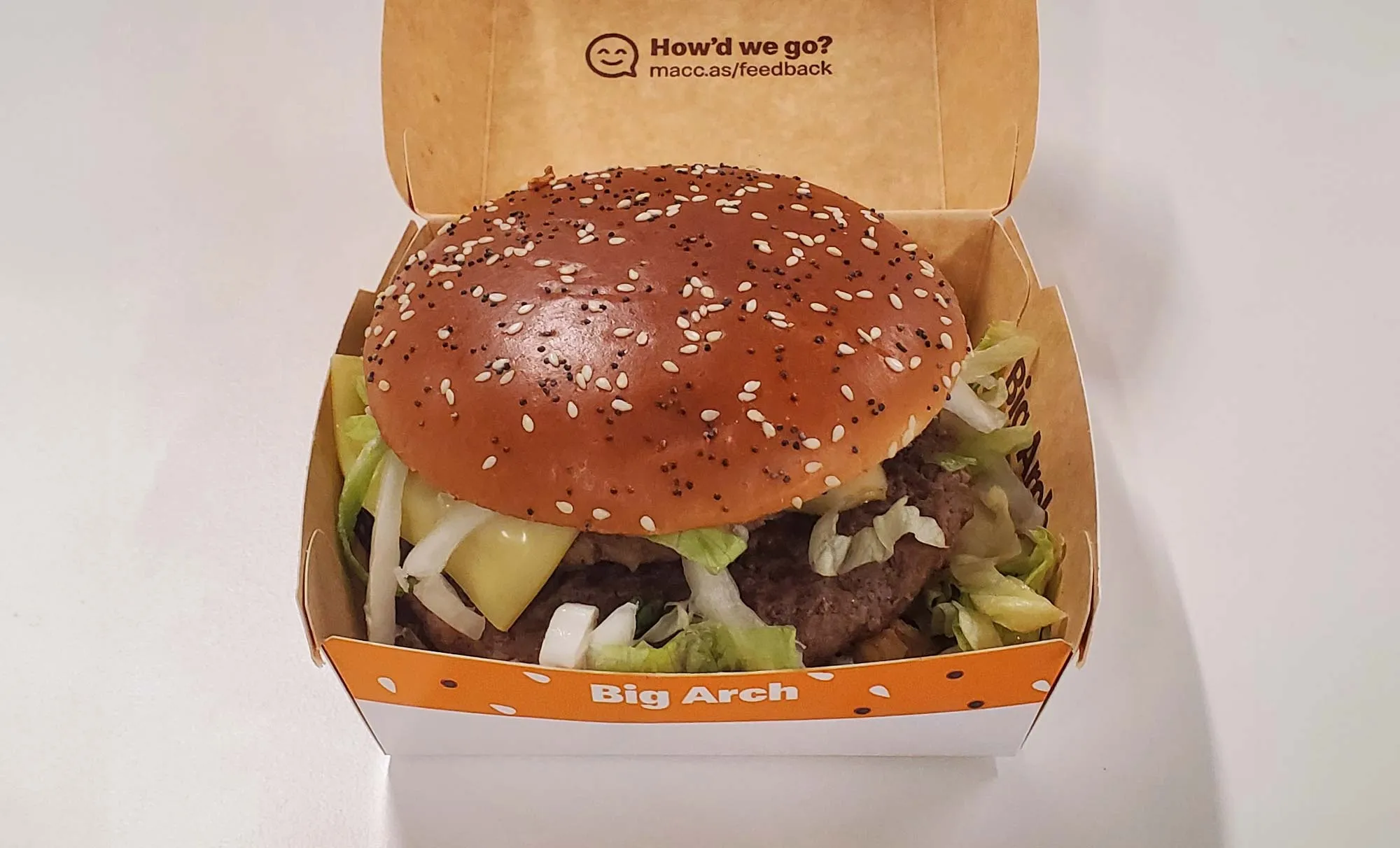 Review: Big Arch Burger at McDonald's Australia - Chews It