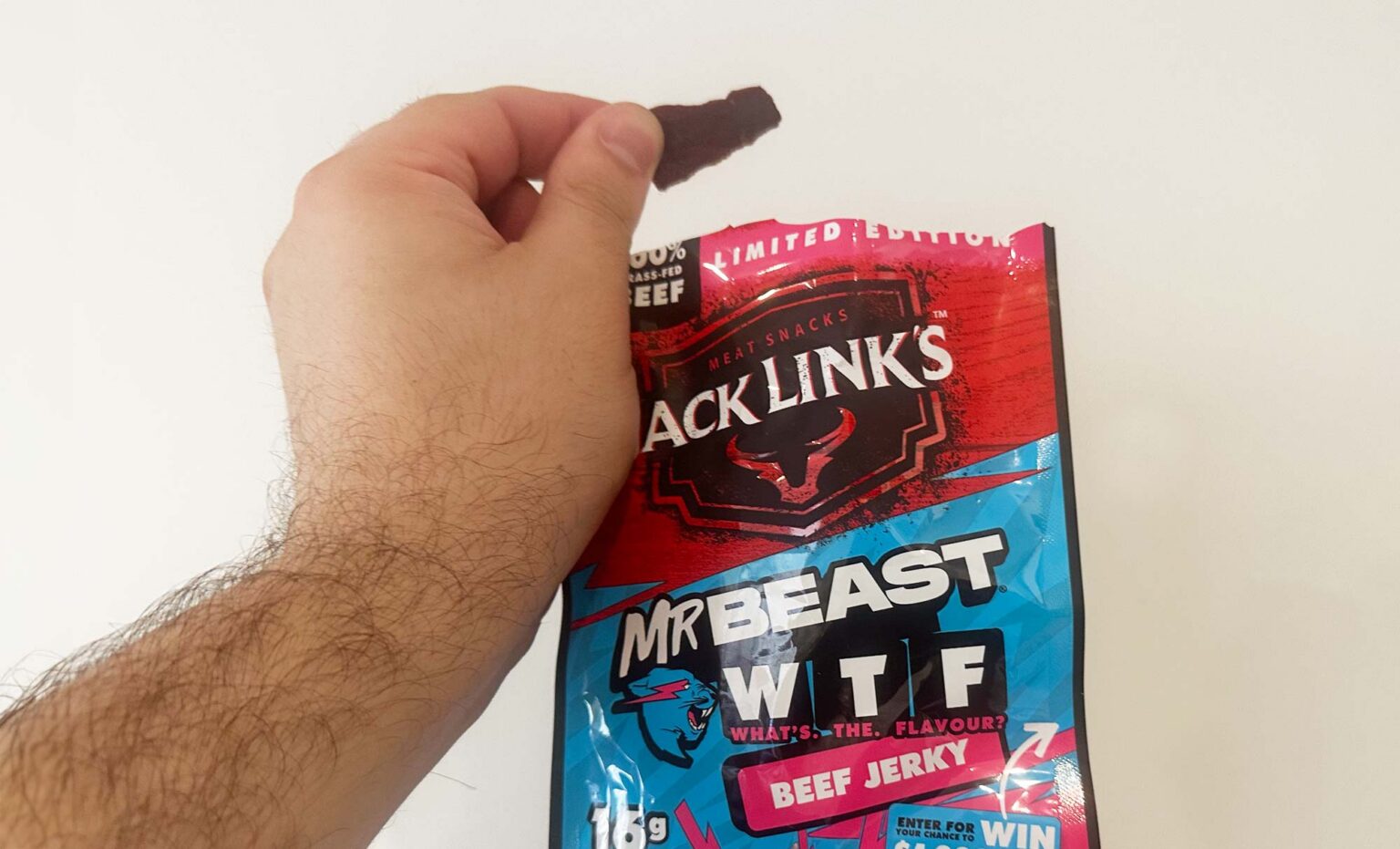 Review: Mr Beast x Jack Link's WTF Mystery Jerky - Chews It